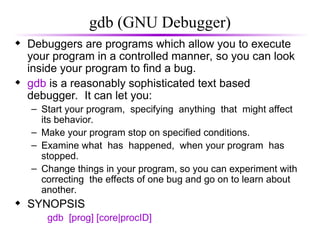 gdb-debug analysis and commnds on gcc.ppt