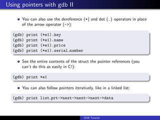 Gdb tutorial-handout | PDF