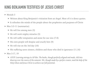 LDS Gospel Doctrine Book of Mormon Lesson 15 & 16 | PDF