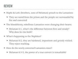 LDS Gospel Doctrine Book of Mormon Lesson 34 | PPT