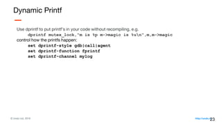 GDB: A Lot More Than You Knew | PPTX | Programming Languages | Computing