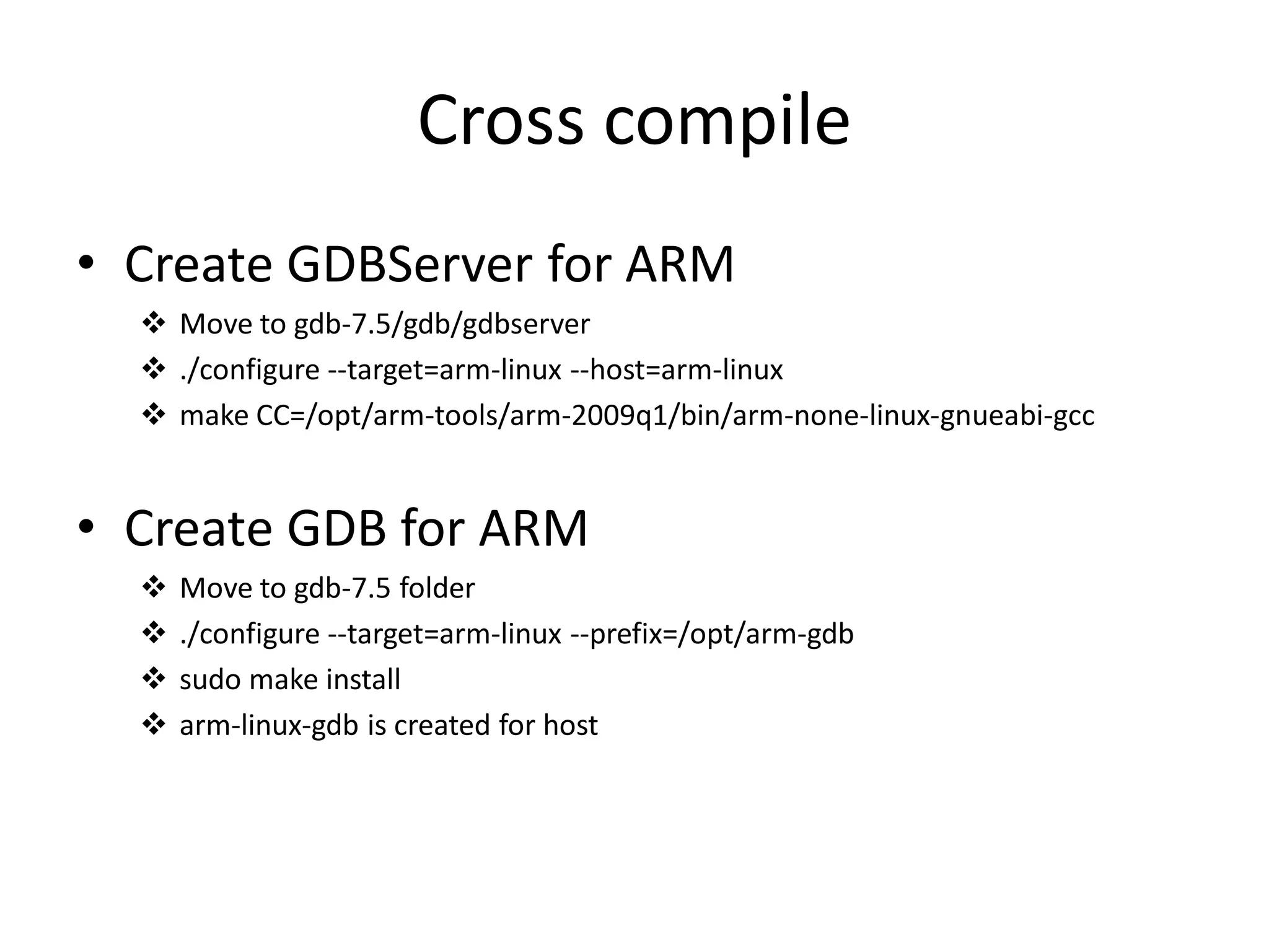Gdb Remote Debugger Ppt