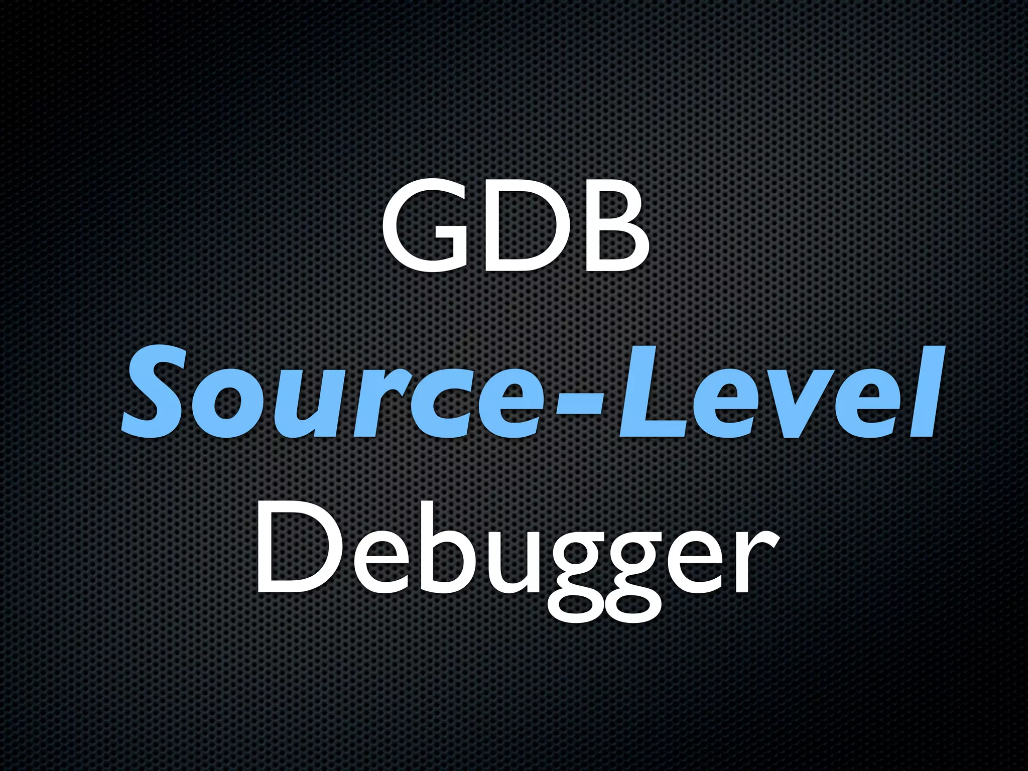 GDB Rocks! | PDF