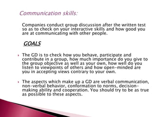 Group discussion | PPT