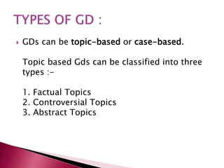Group discussion | PPT
