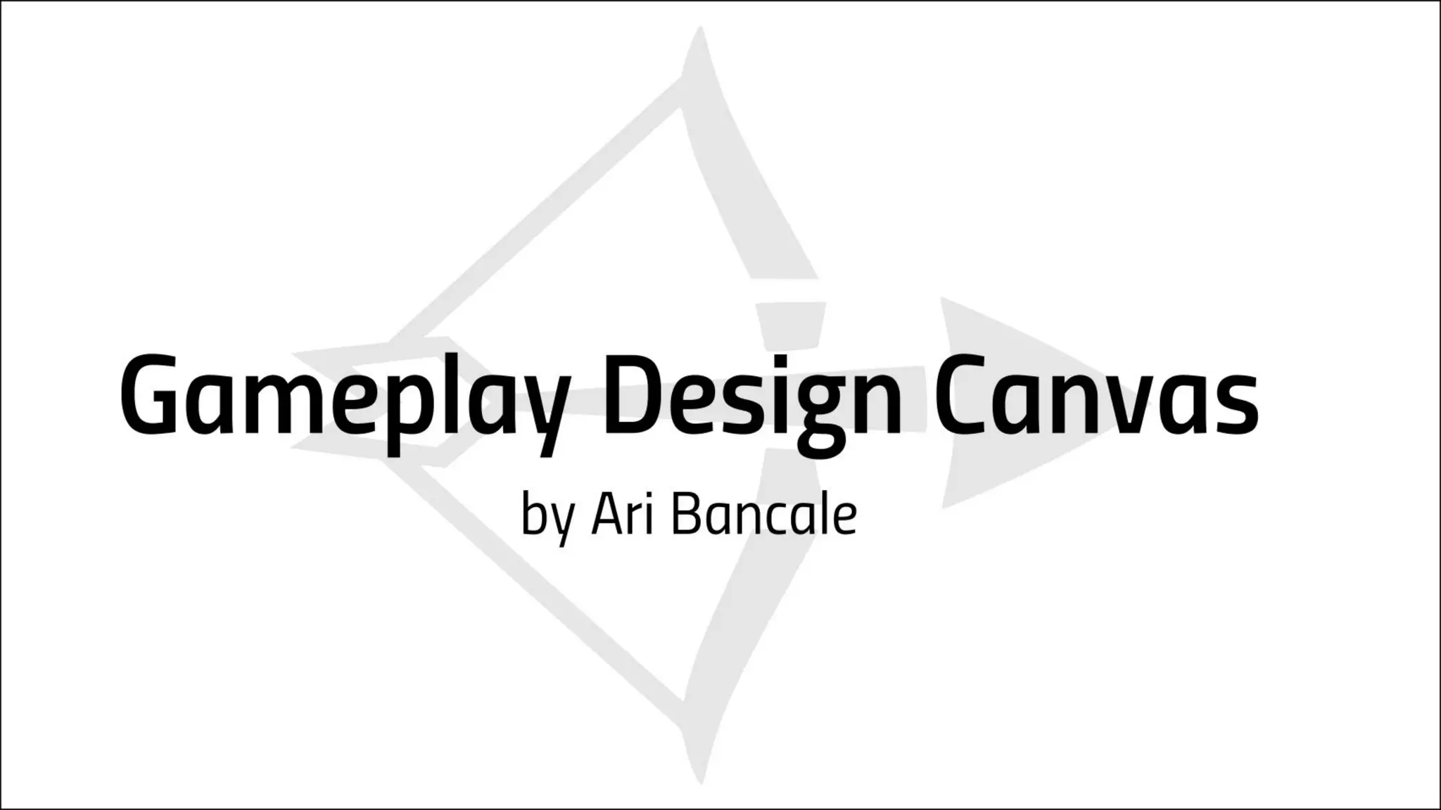 Gameplay Design Canvas | PPT
