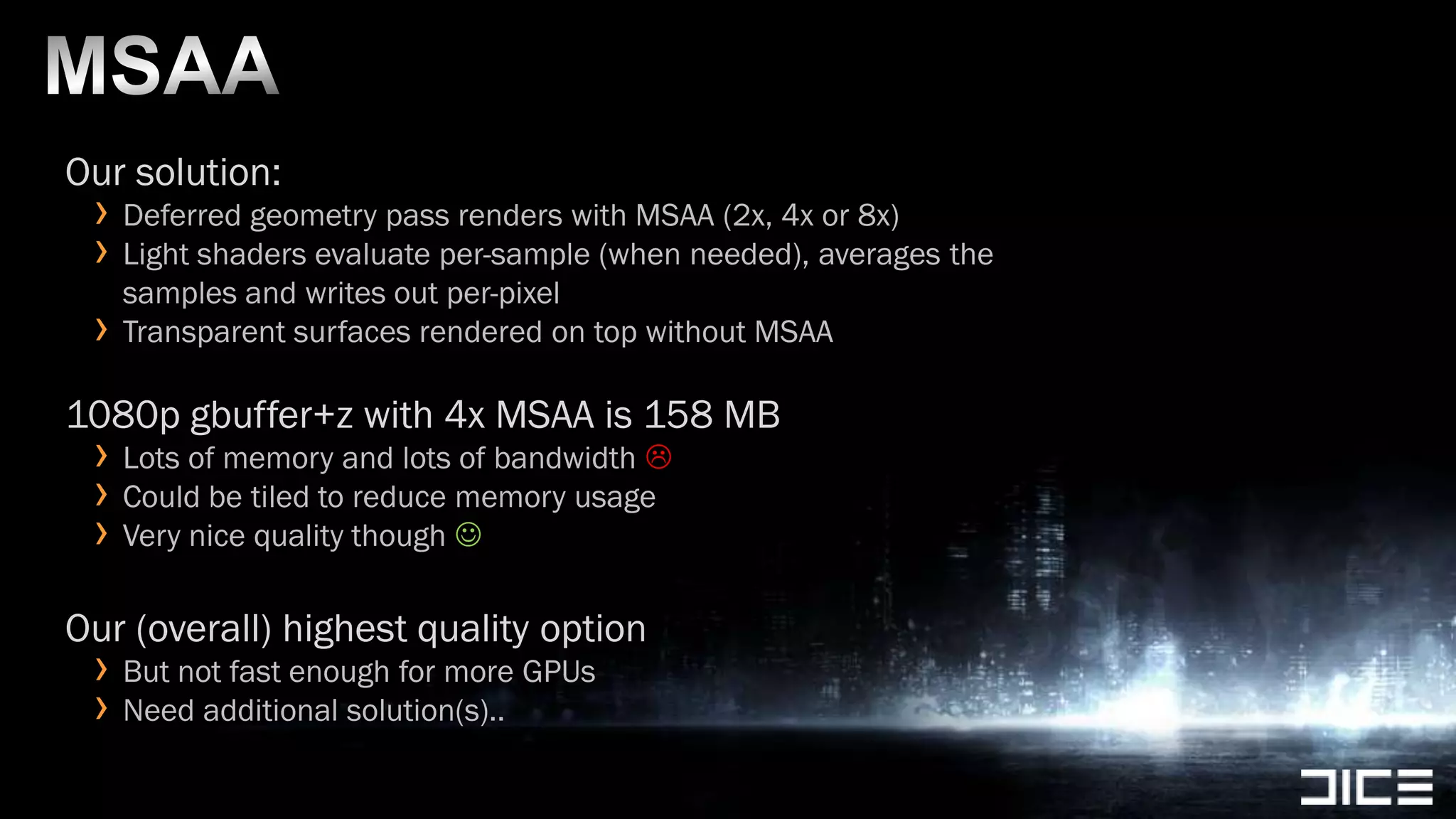 DirectX 11 Rendering in Battlefield 3 | PPTX
