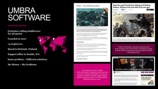 GDC2014: Boosting your ARM mobile 3D rendering performance with Umbra | PPTX