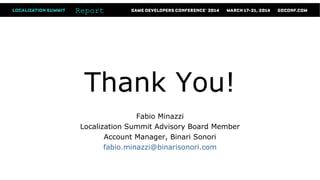 Localization Summit 2014: An overview | PPT