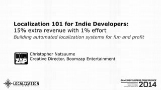 Localization Summit 2014: An overview | PPT
