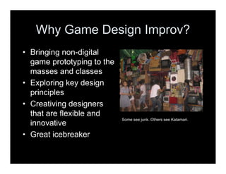 GDC 2009 Game Design Improv | PDF