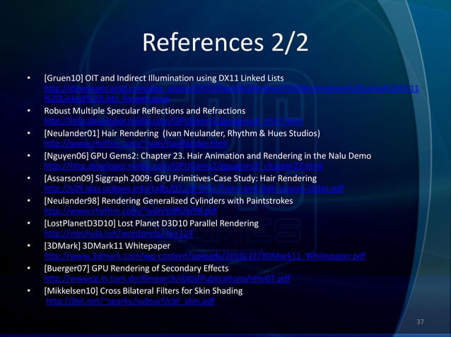 The Technology Behind the DirectX 11 Unreal Engine"Samaritan" Demo | PPT