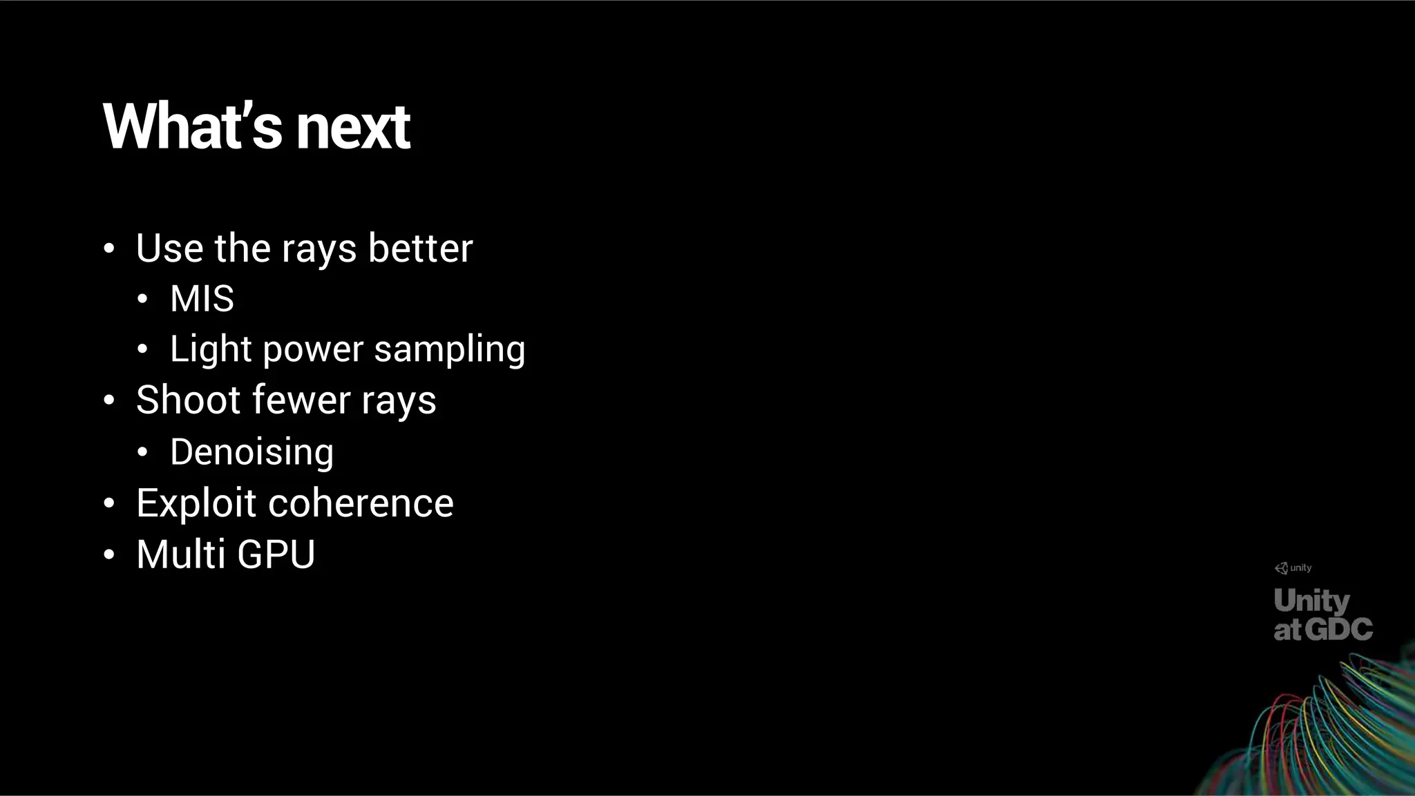 [2018 GDC] Real-Time Ray-Tracing Techniques for Integration into Existing Renderers | PPT