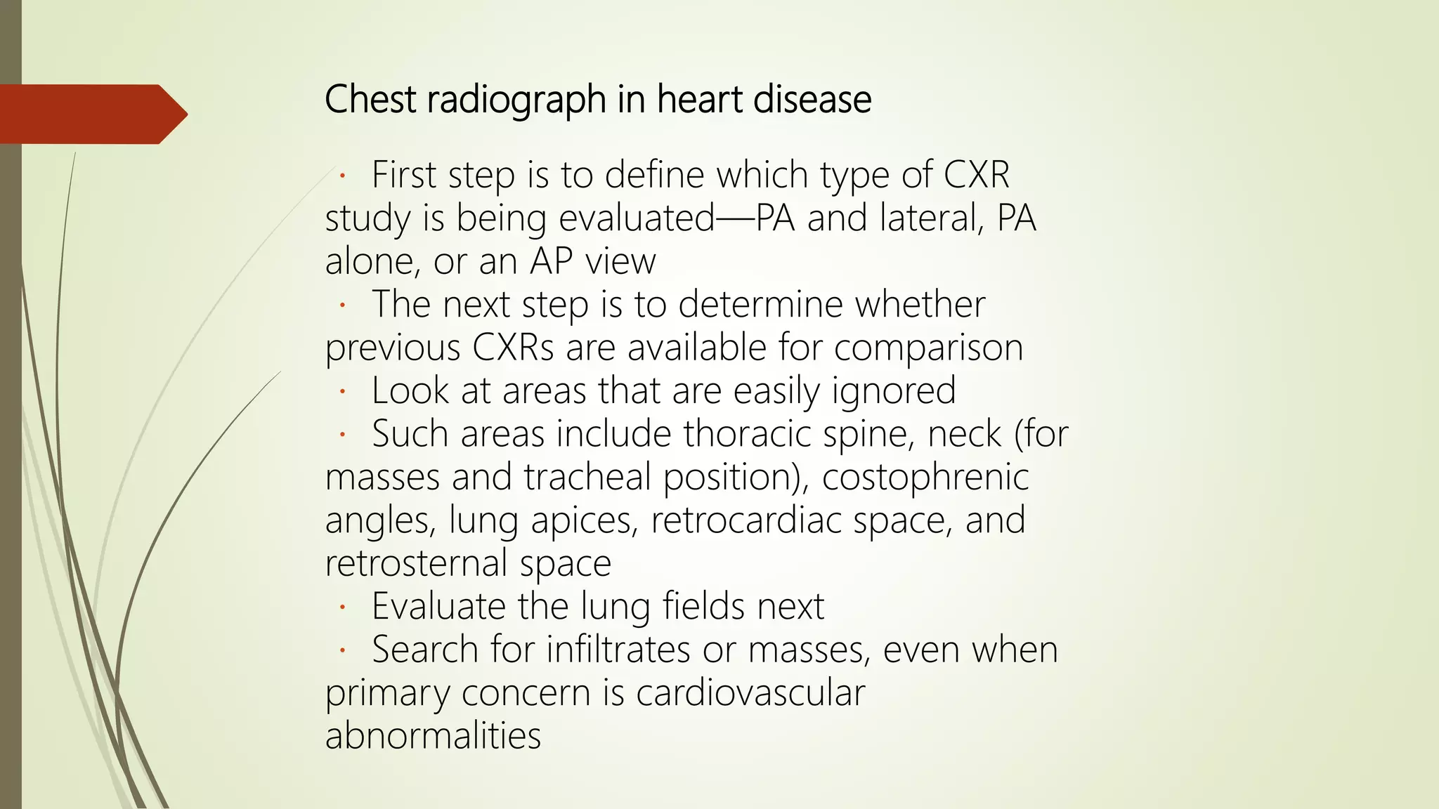 chest xray of cardiovascular disease PPT | PPTX