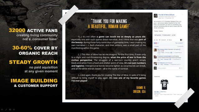 Complete Postmortem of Marketing Campaign for 'This War of Mine' | PPT