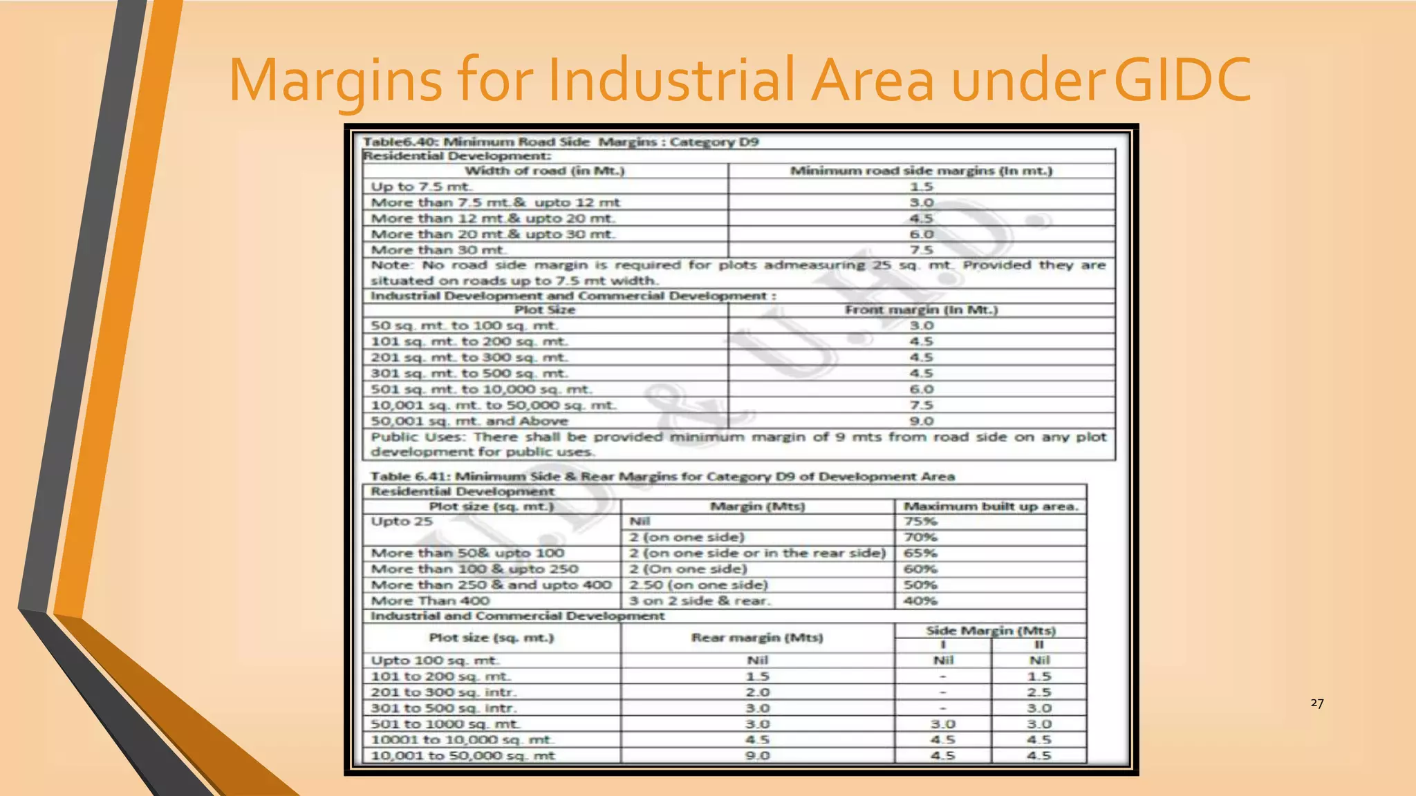 GDCR Planning Regulations | PPTX