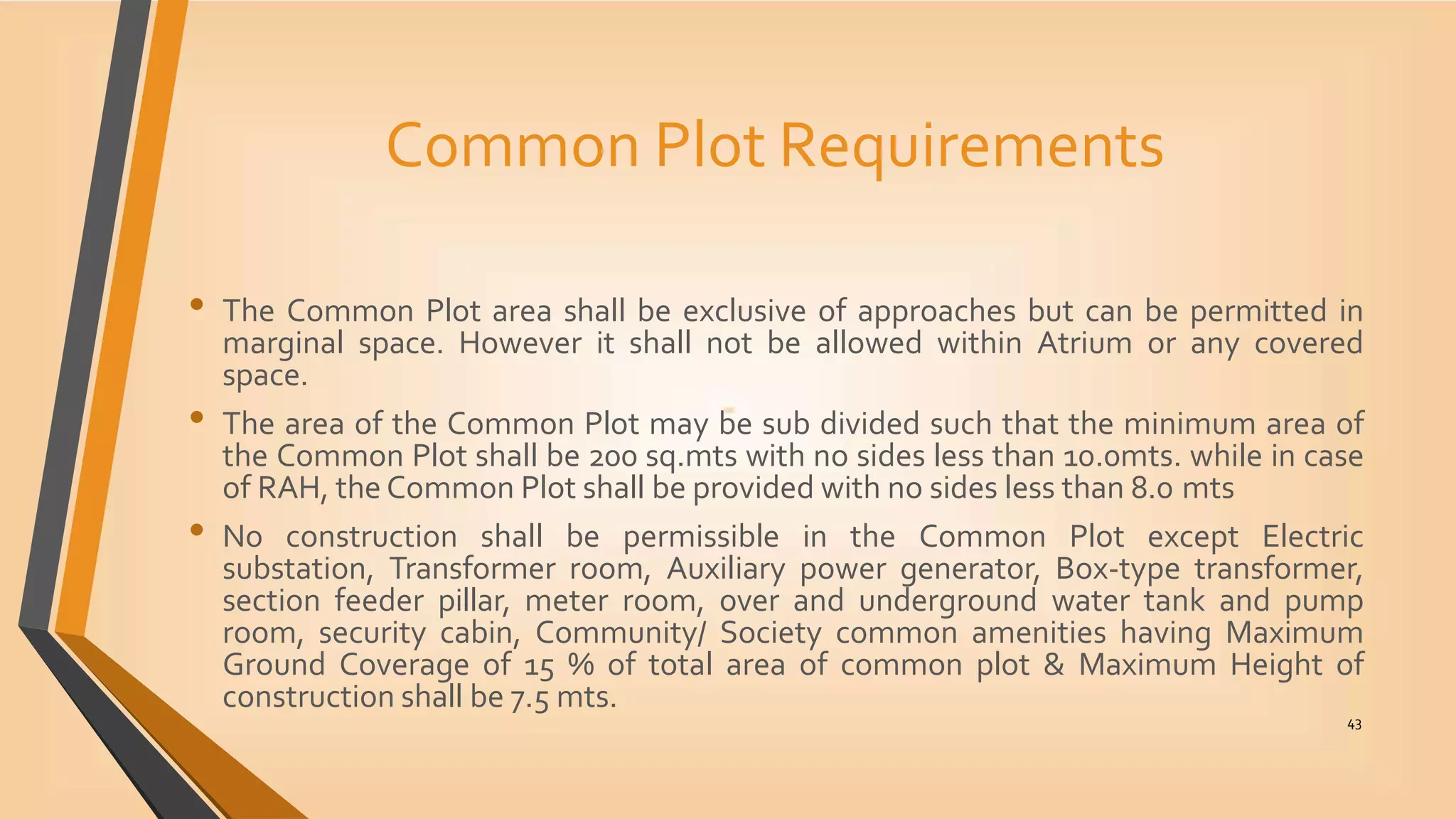 GDCR Planning Regulations | PPTX