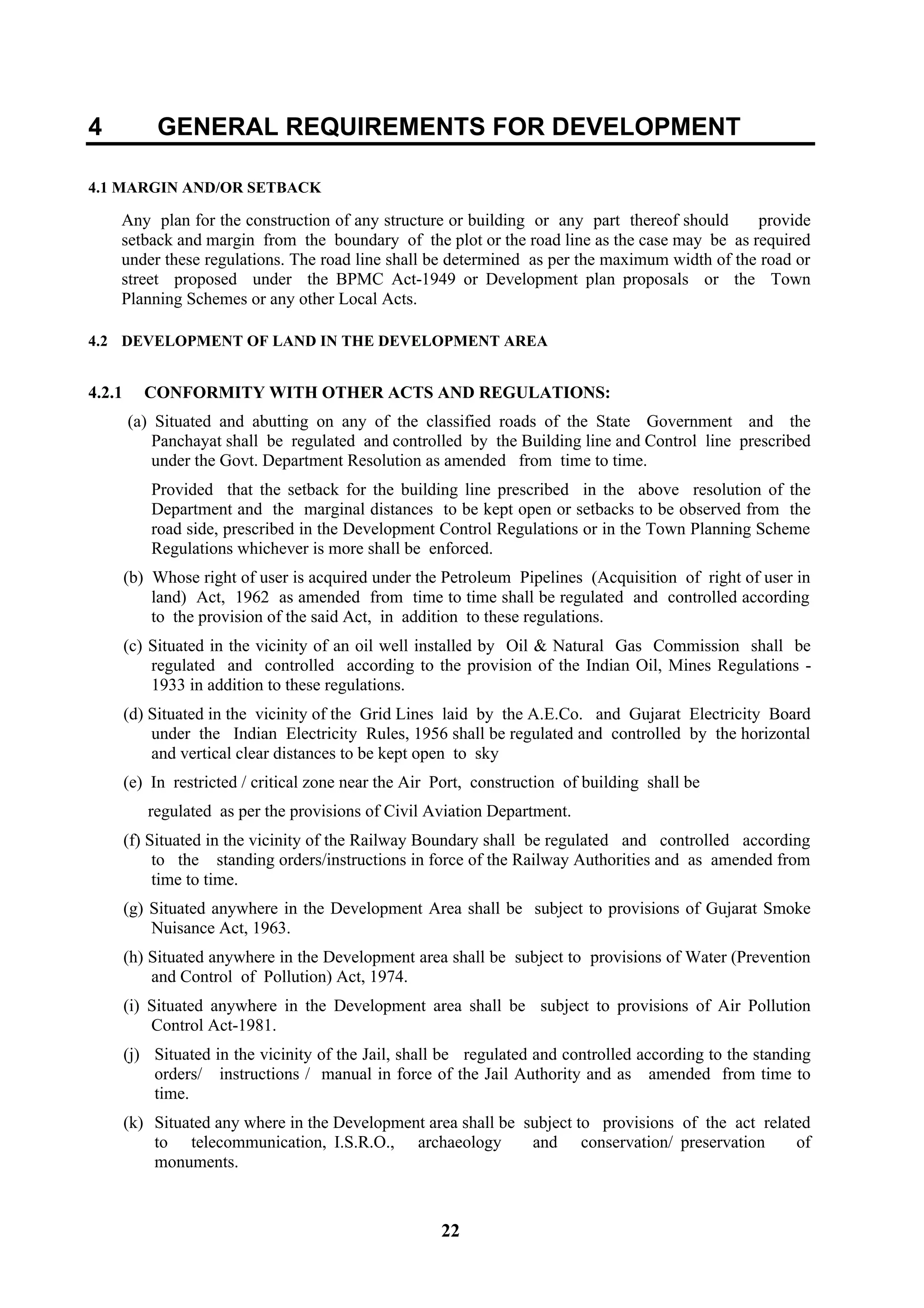 Gujarat Development Control Regulations | PDF