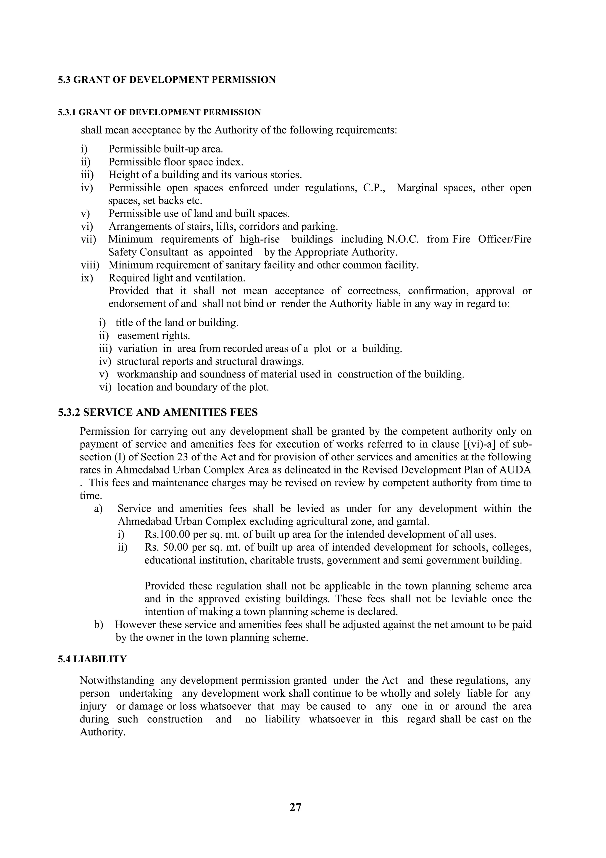 Gujarat Development Control Regulations | PDF