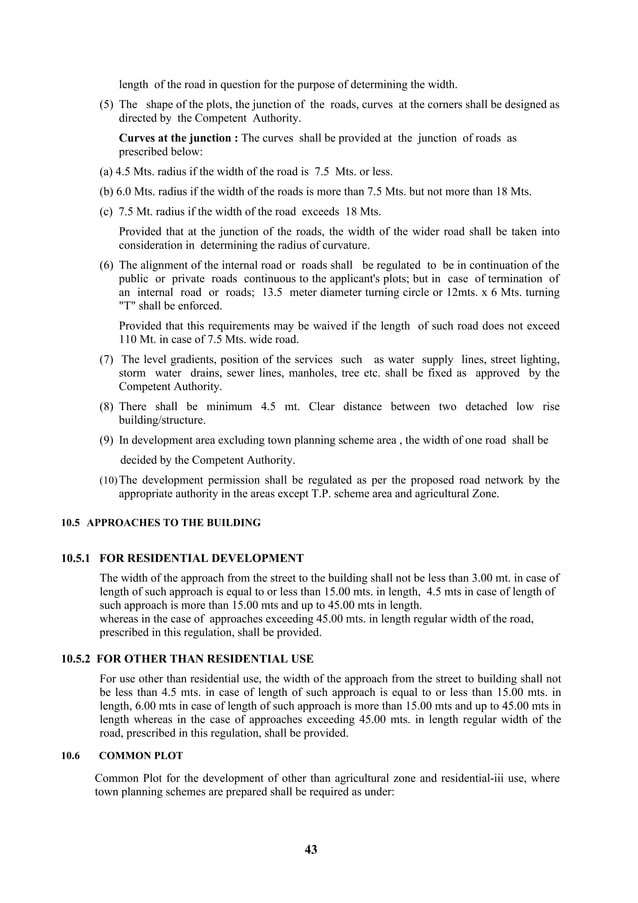 Gujarat Development Control Regulations | PDF