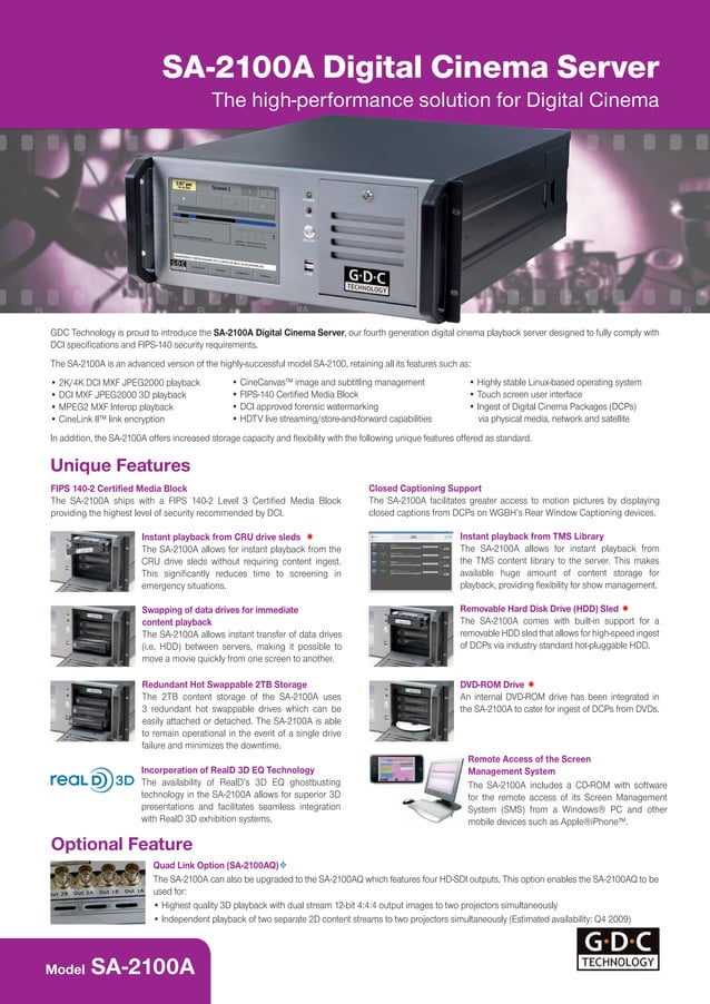 Gdc Sa 2100 A Brochure Final | PDF