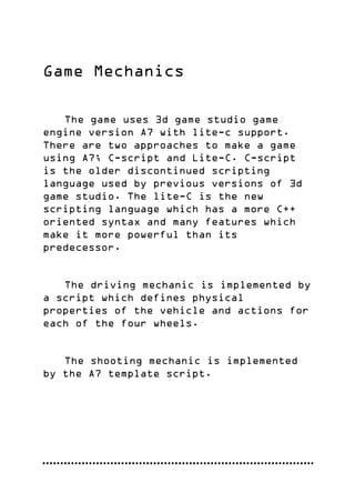 Game Design Document | PDF