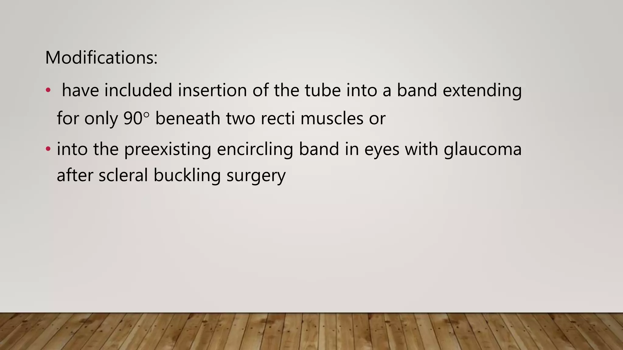 Glaucoma drainage devices | PPTX