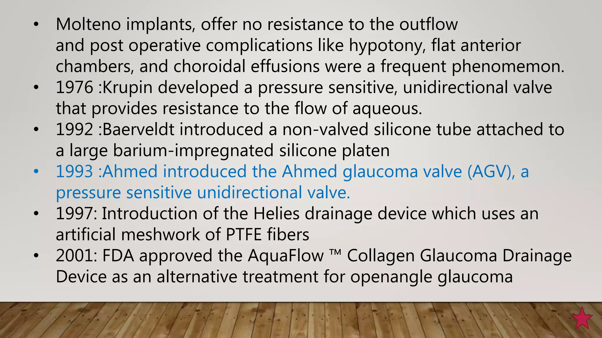 Glaucoma drainage devices | PPTX