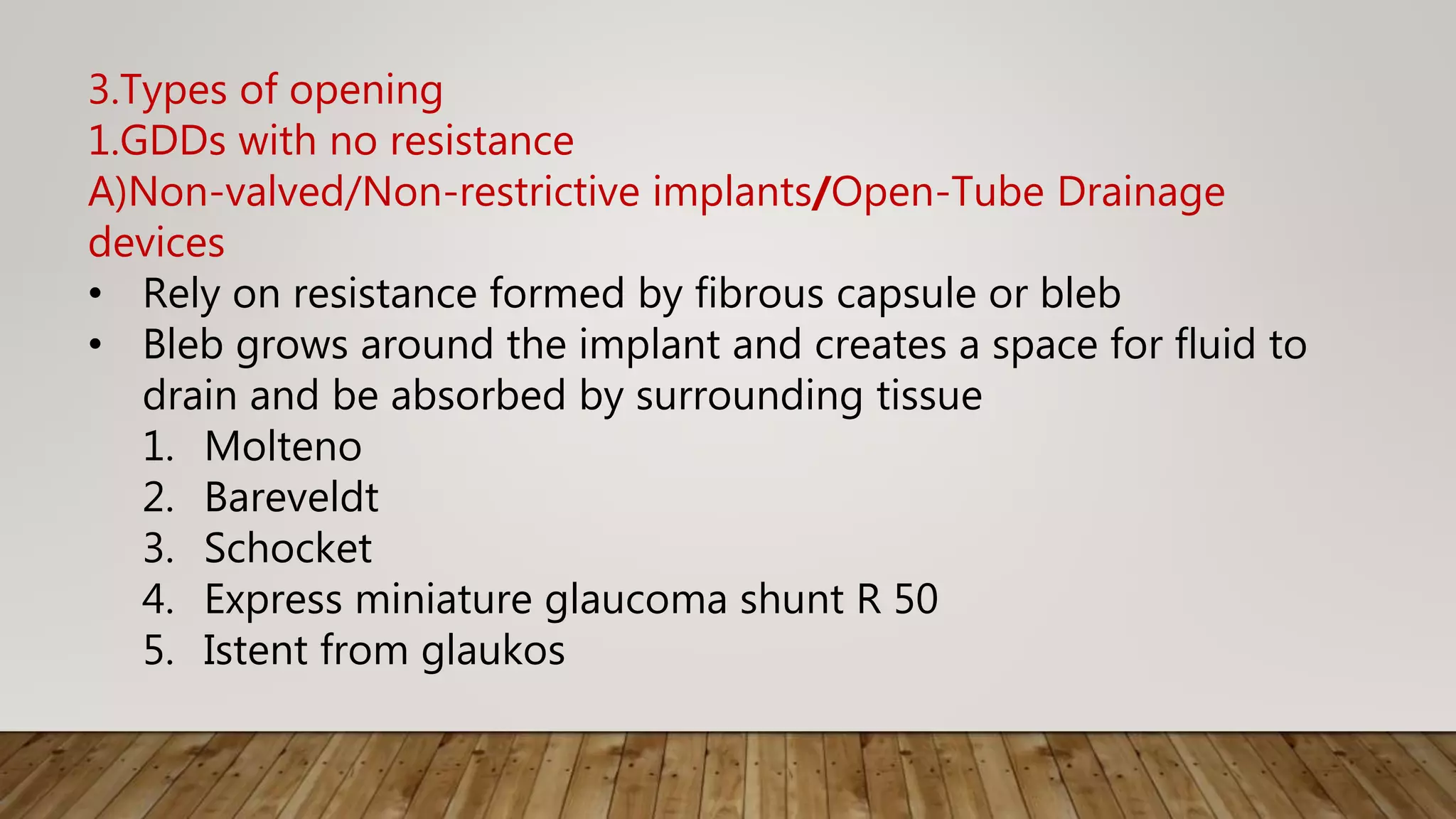 Glaucoma drainage devices | PPTX