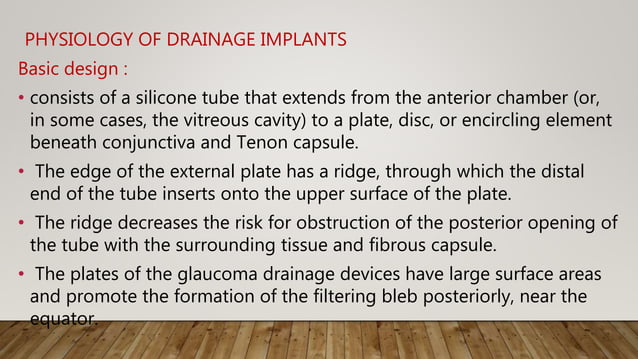 Glaucoma drainage devices | PPTX