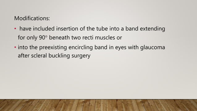 Glaucoma drainage devices | PPTX