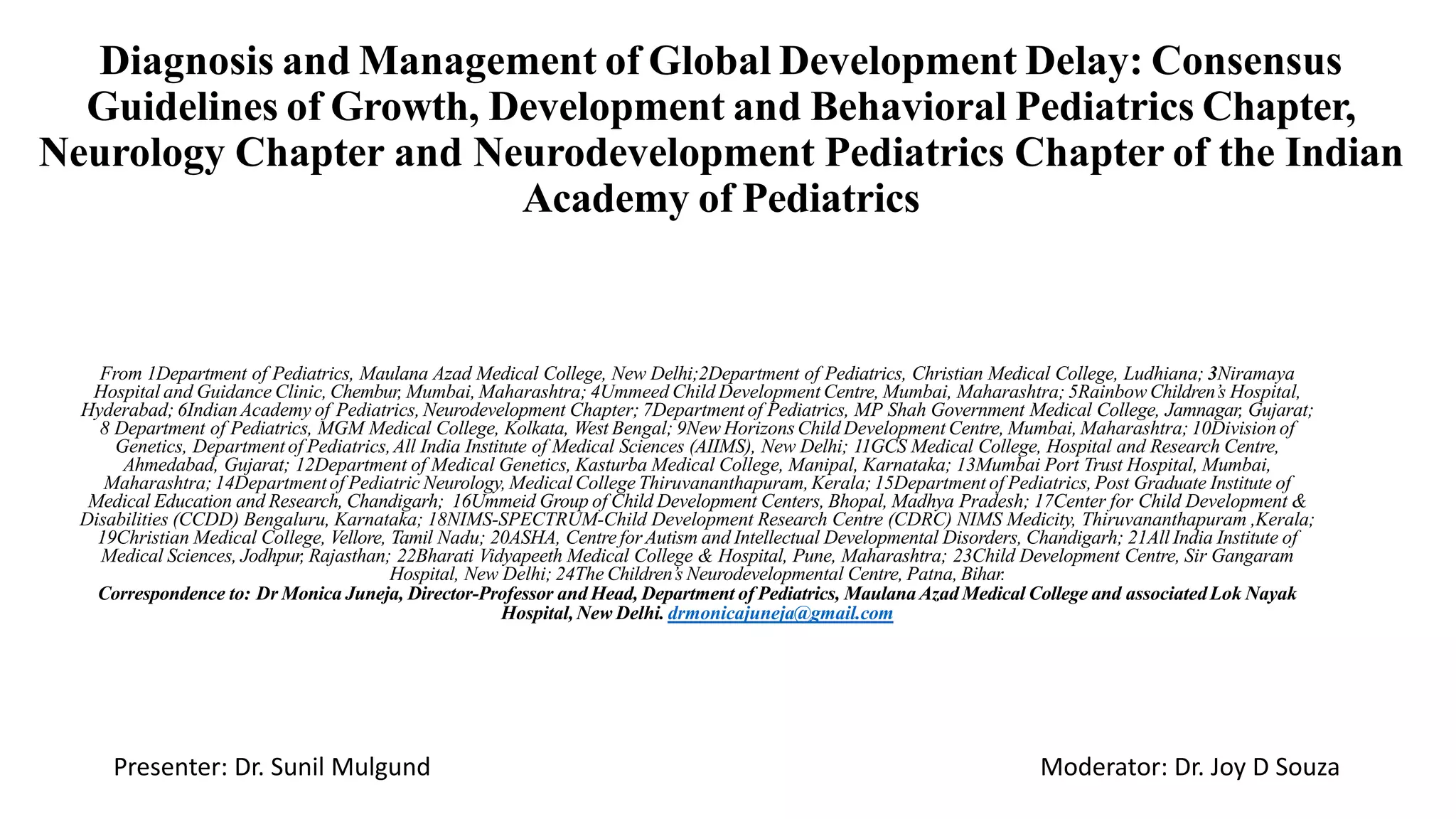 Global developmental delay | PPTX
