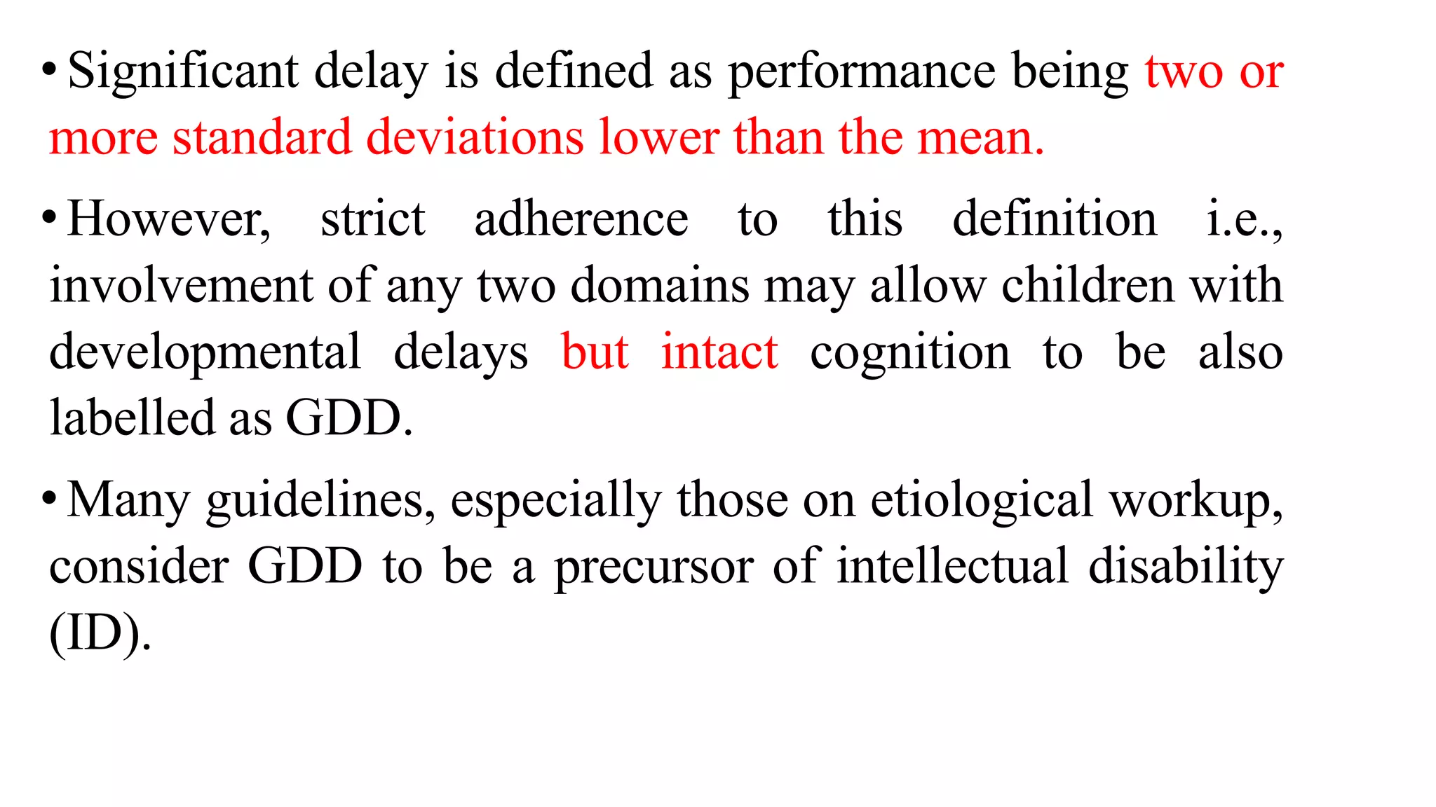 Global developmental delay | PPTX