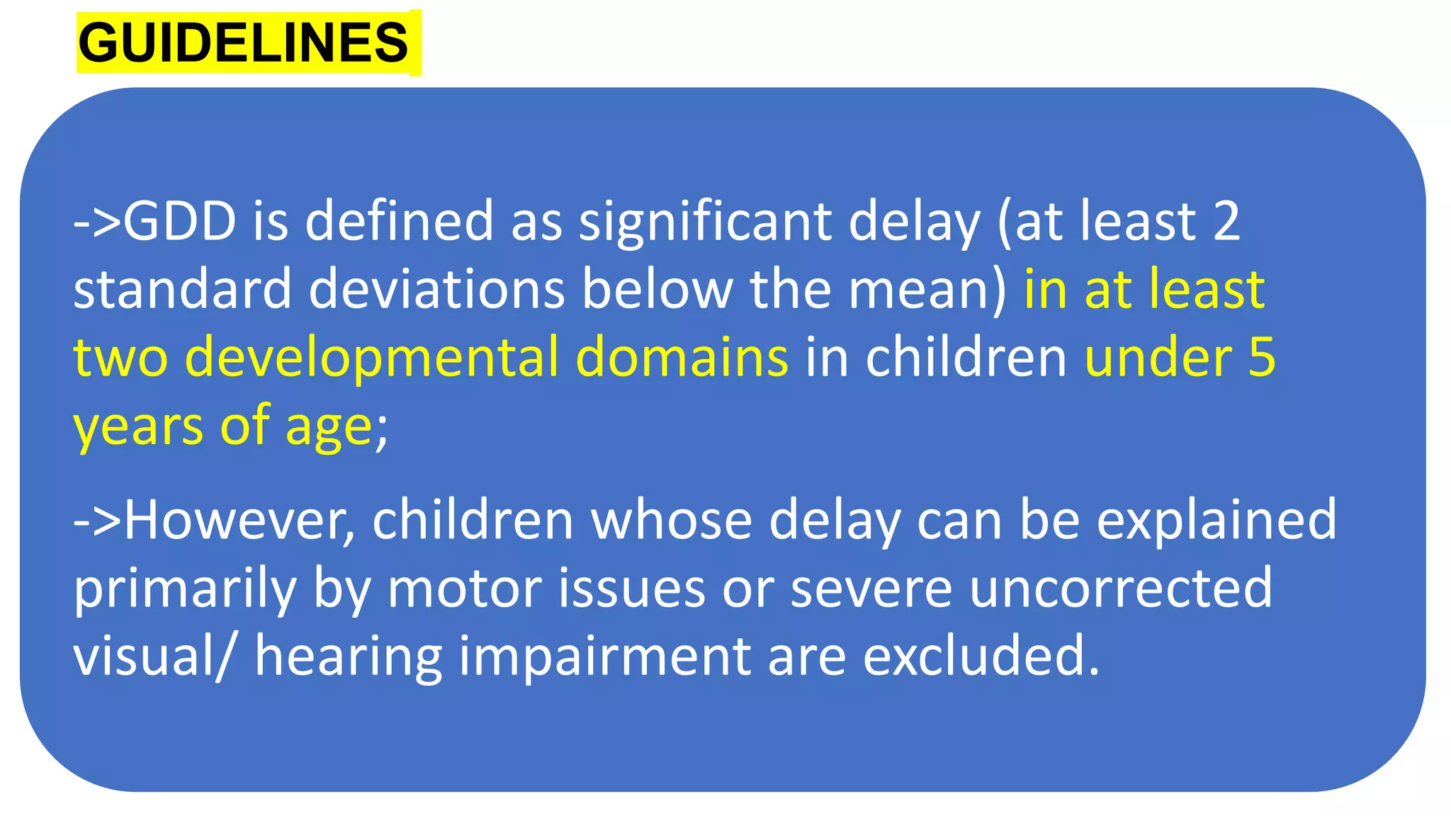 Global developmental delay | PPTX
