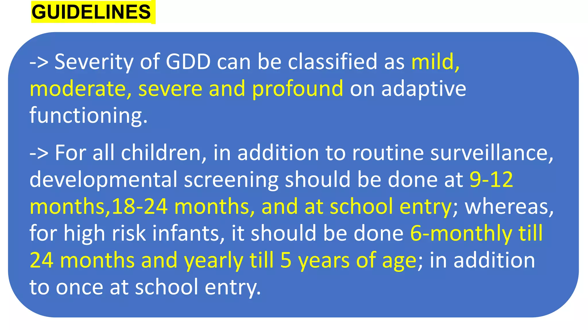 Global developmental delay | PPTX