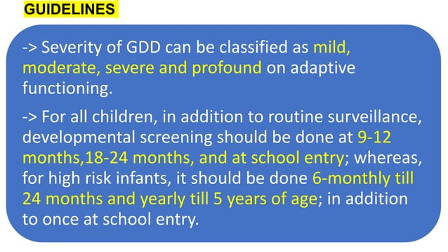 Global developmental delay | PPTX