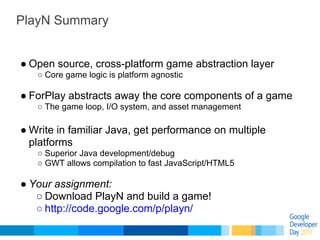 GDD 2011 - How to build kick ass video games for the cloud | PPT