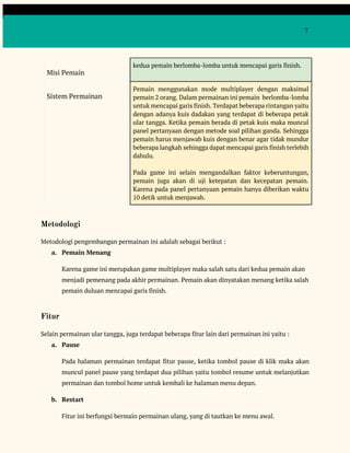 Game design document utang asik game | PDF