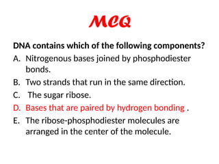 GD DNA STRUCTURE.pptx DNA chemistry structure | PPT