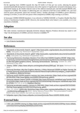 GDDR4 SDRAM : Notes | PDF