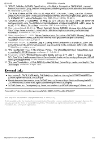 GDDR5 SDRAM : Notes | PDF