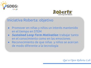 Presentación de Open Lab Roberta en GDEG 2015 | PDF | Technology ...