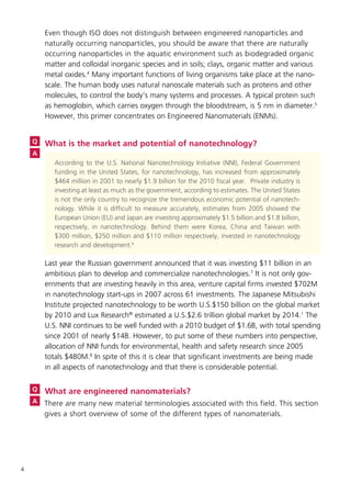 Nanotechnology and Engineered Nanomaterials Primer | PDF