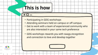 Google Developers Group introductory session | PPTX