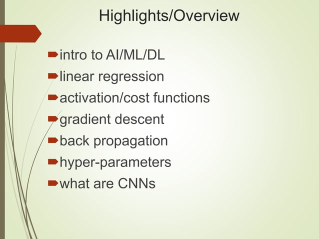 Introduction To Deep Learning And Tensorflow Ppt