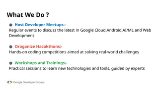 Google Developer Groups On Campus Orientation Program | PPTX