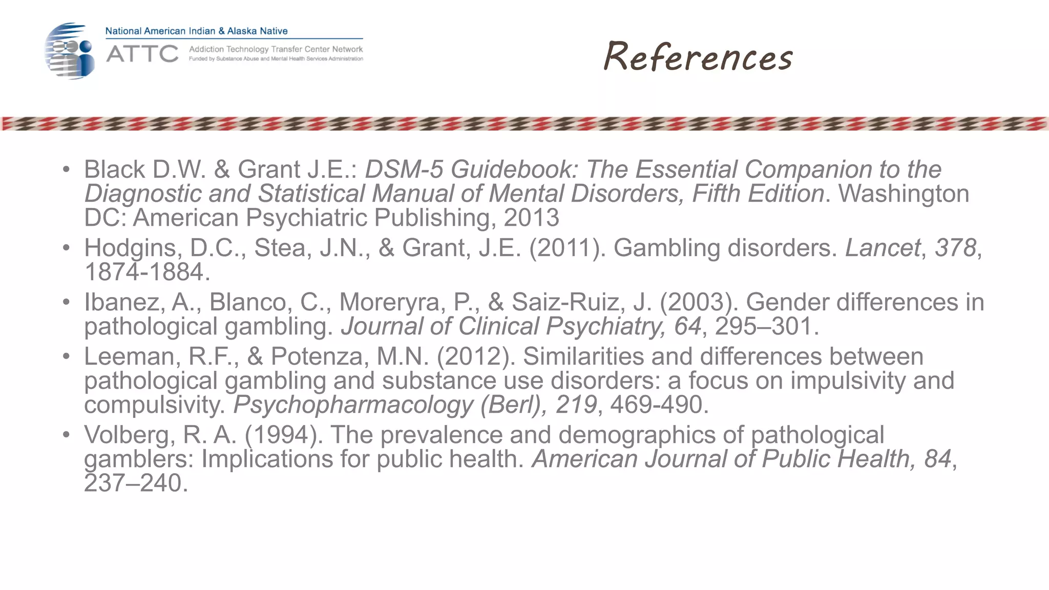 DSM-5 Criteria for Gambling Disorder | PDF