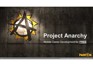 Francesco Baldassarri - ANdroid conference - Project Anarchy | PPT