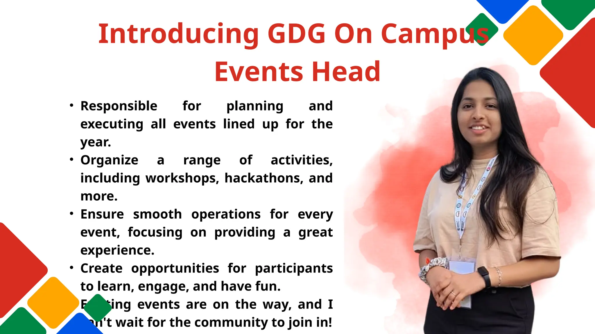 Google Developer Group(GDG) On Campus Info Session PPT 2024 | PPTX