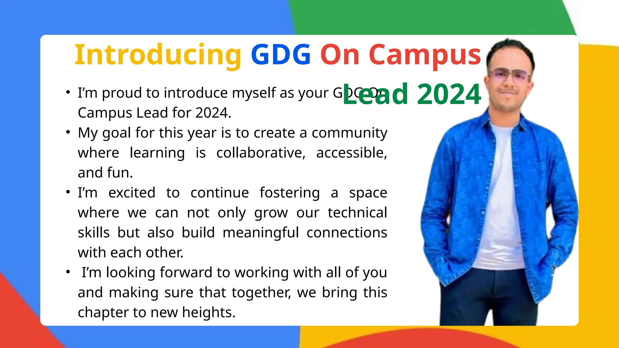 Google Developer Group(GDG) On Campus Info Session PPT 2024 | PPTX